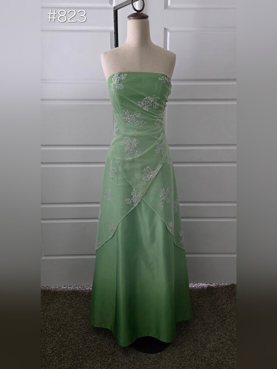 Jump | Dresses | Green Ombre Strapless Aline Prom Dress | Poshmark